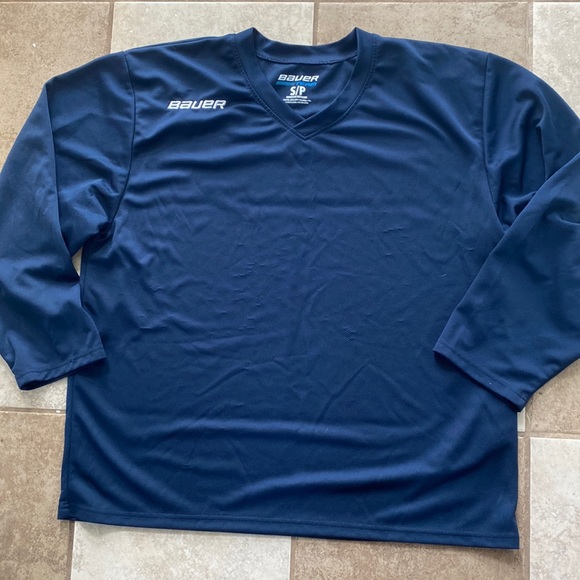 Bauer | Shirts | Bauer Hockey Jersey Navy Blue Po 45042383 Style 200nav ...